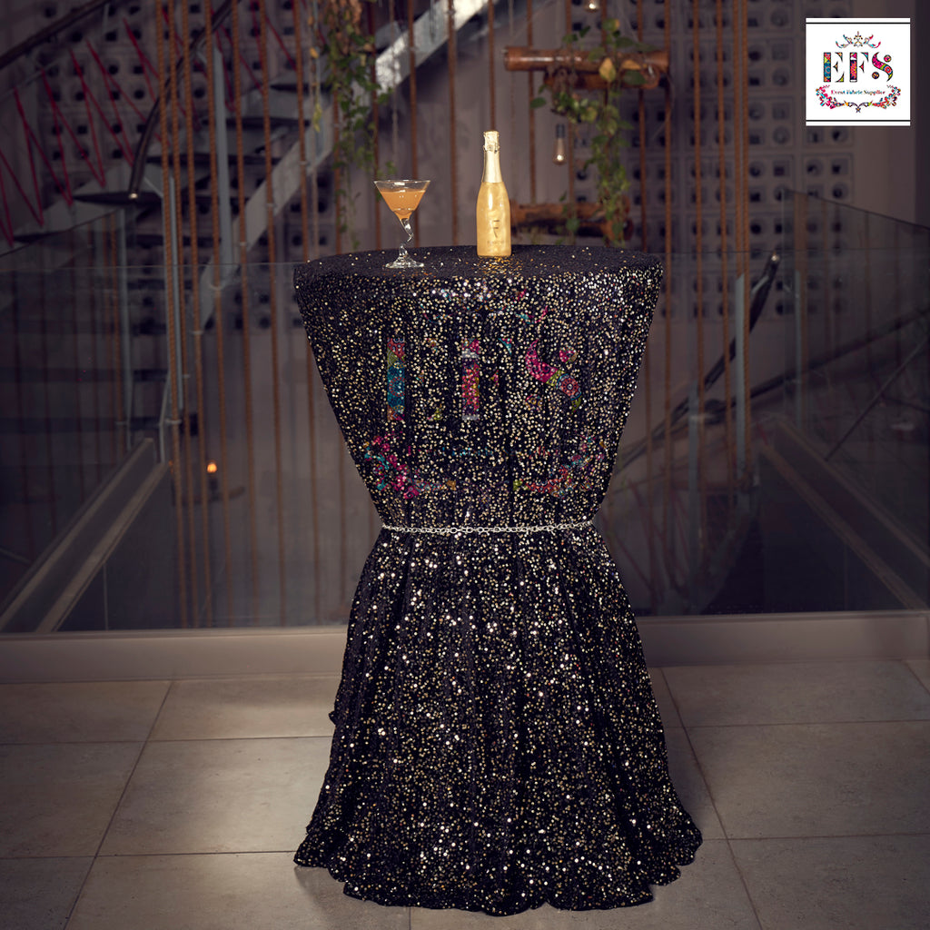 Black Shimmer table cover – EFS