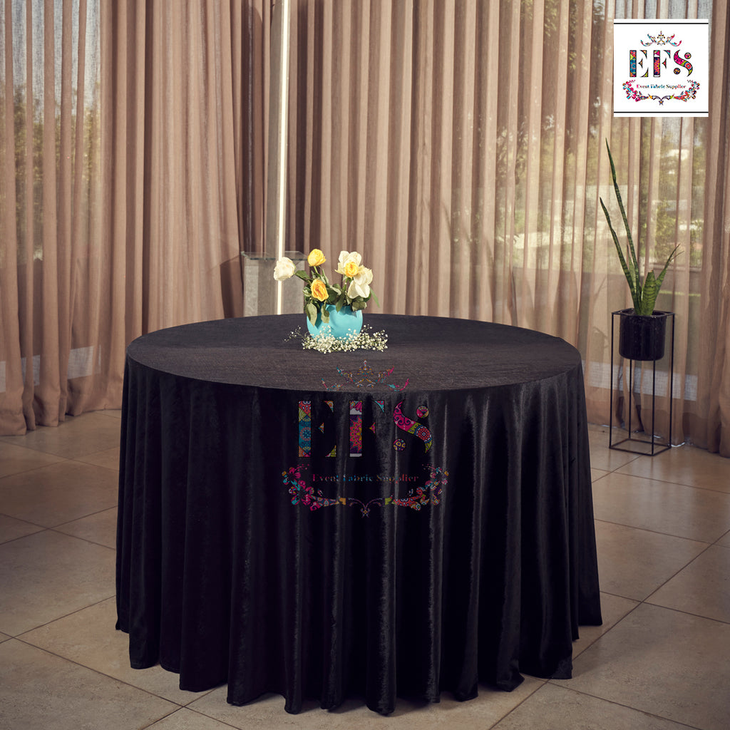 Black velvet table cover – EFS